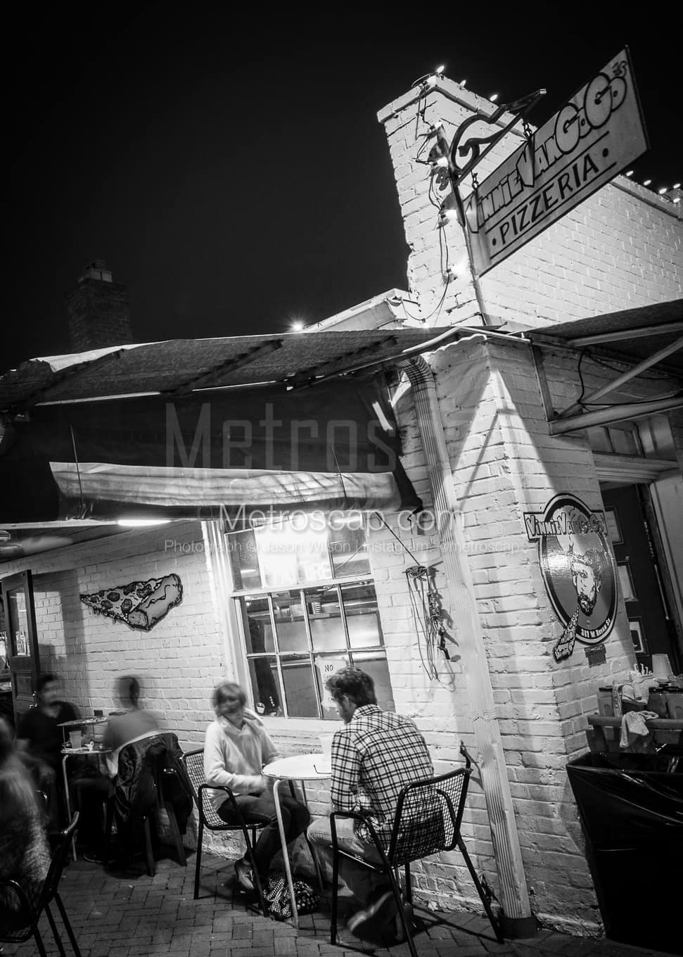 Vinnie Van Go Go Pizzeria Black & White Wall Art. Savannah Black and ...