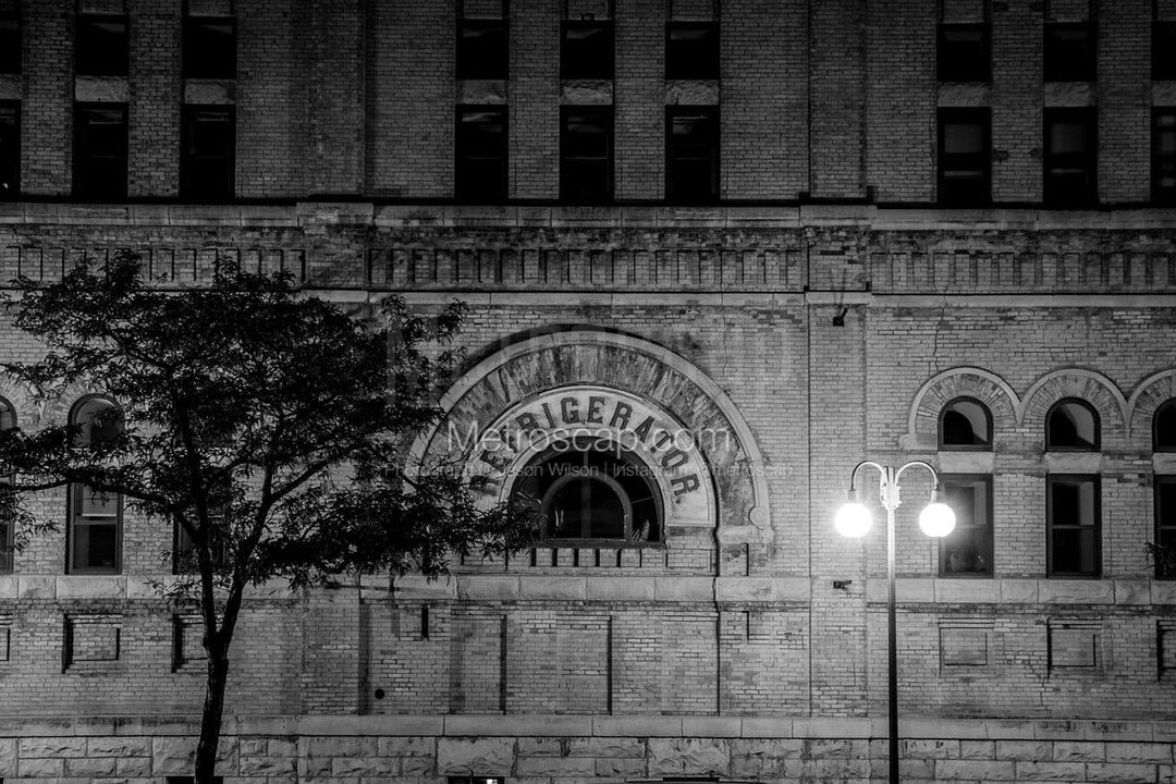Milwaukee Pictures Black & White. Blatz Refrigerator Building Black and ...