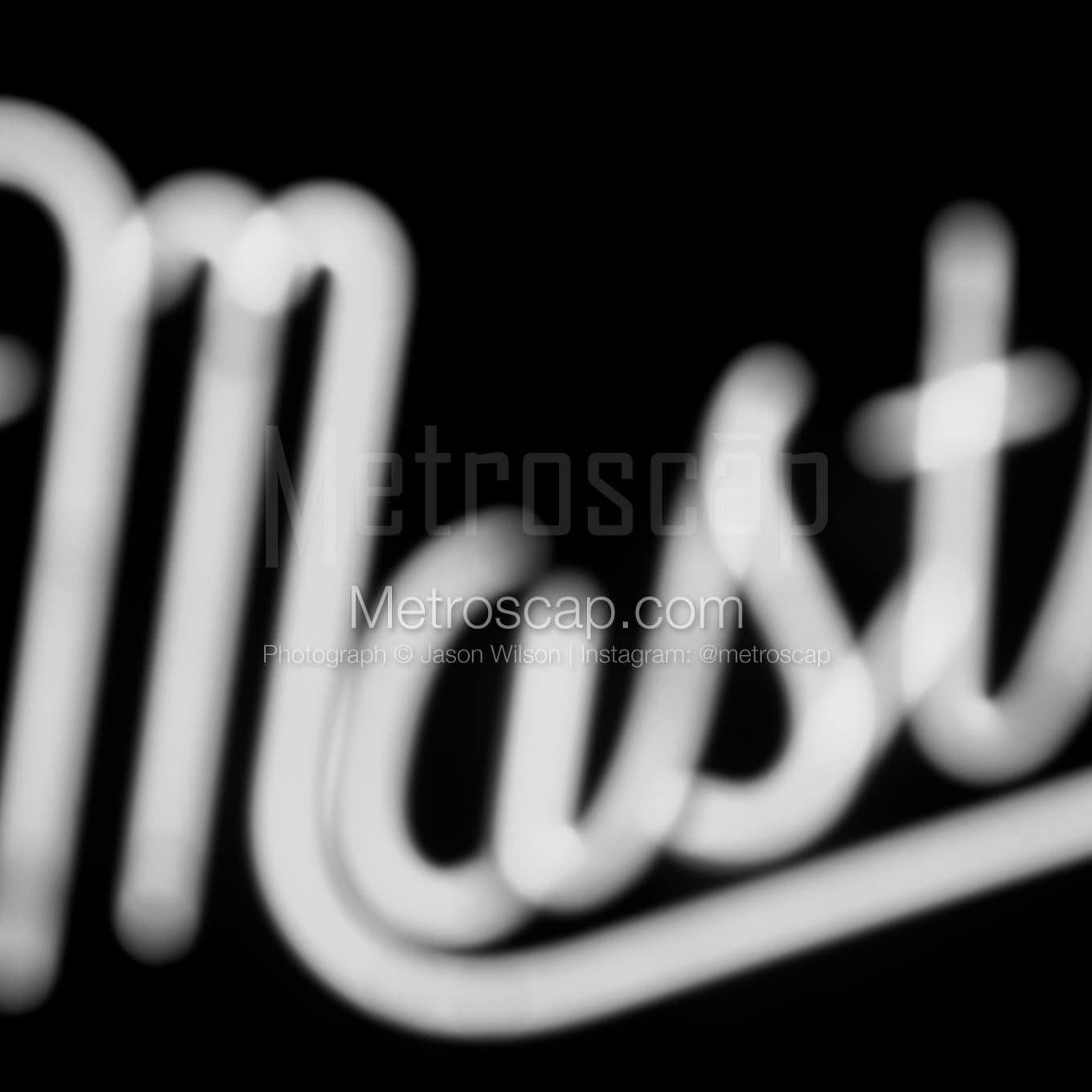 Mastrys Neon Sign Black & White Wall Art. St Petersburg Black and White ...
