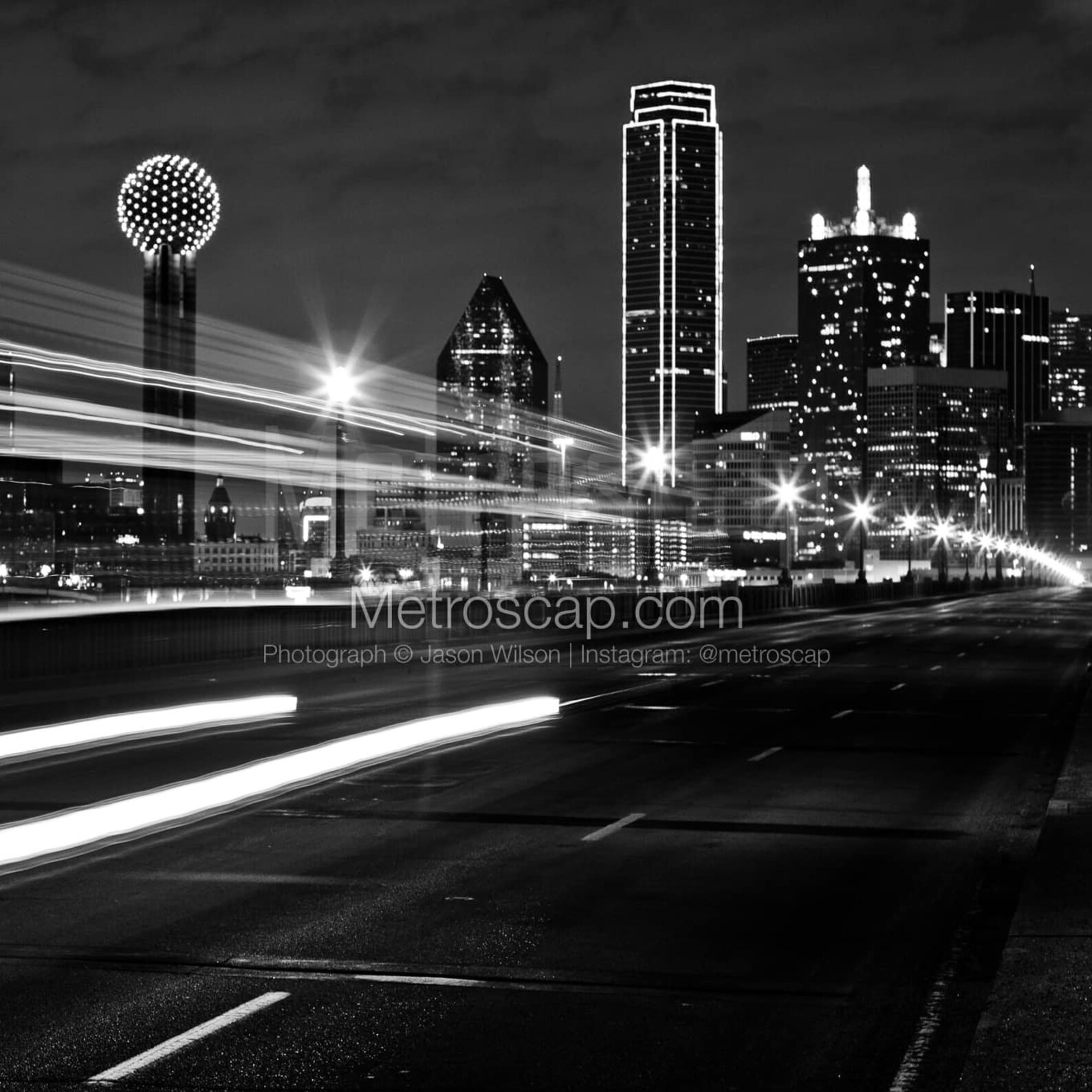 Dallas Black and White Pictures | Black and White Dallas Skyline at ...