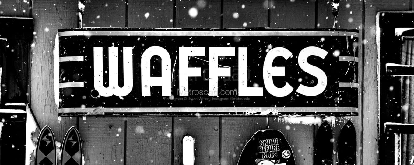 Corbets Cabin Waffles Black & White Wall Art. Jackson Hole Black and ...