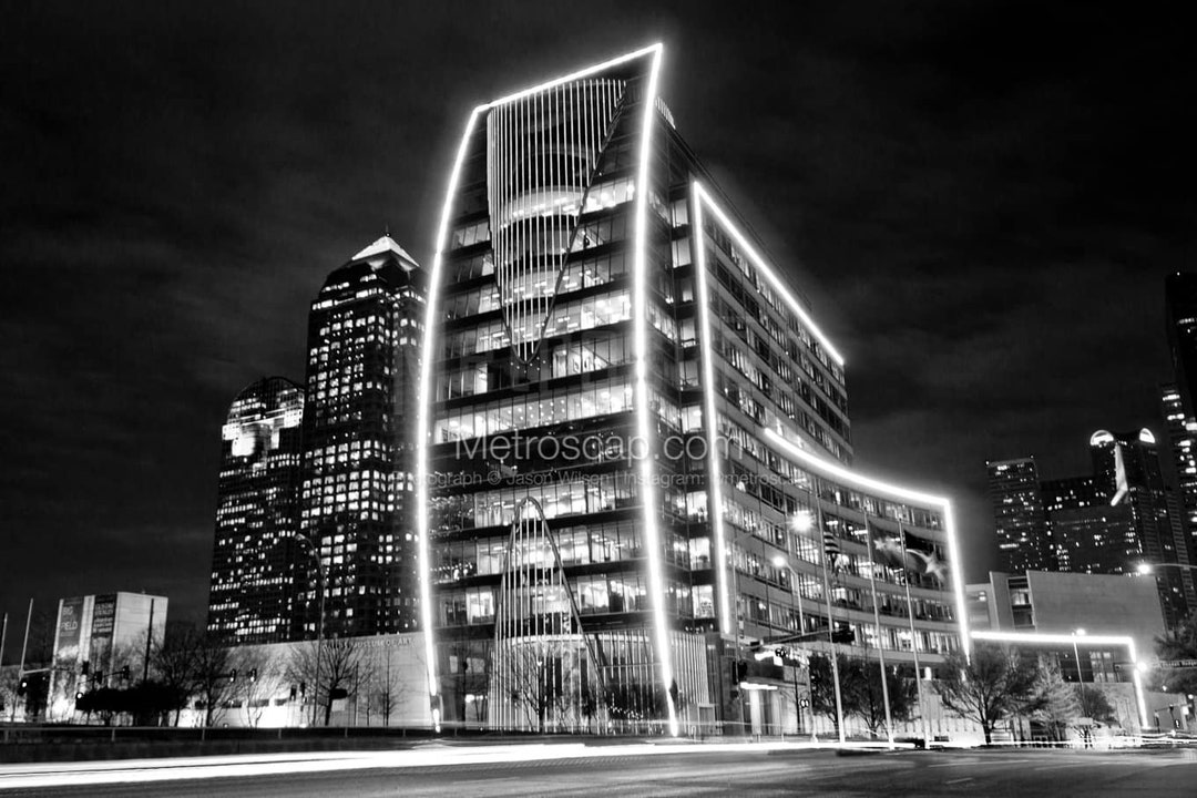 Dallas Black and White Pictures | Black and White Hunt Building at ...