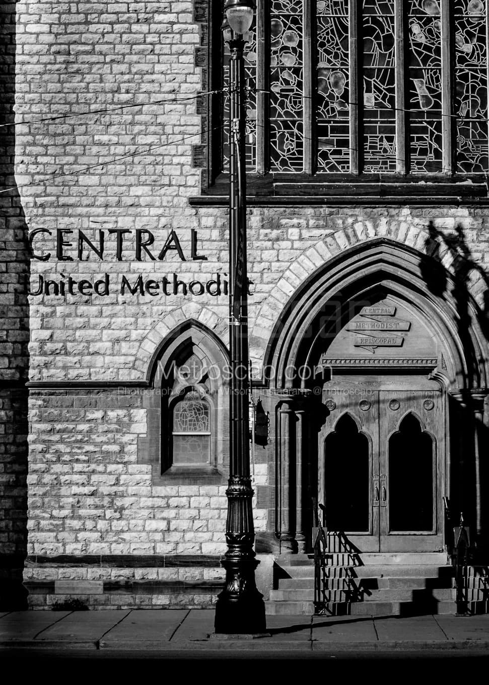 Detroit Pictures Black & White. Central United Methodist Church Foxtown ...