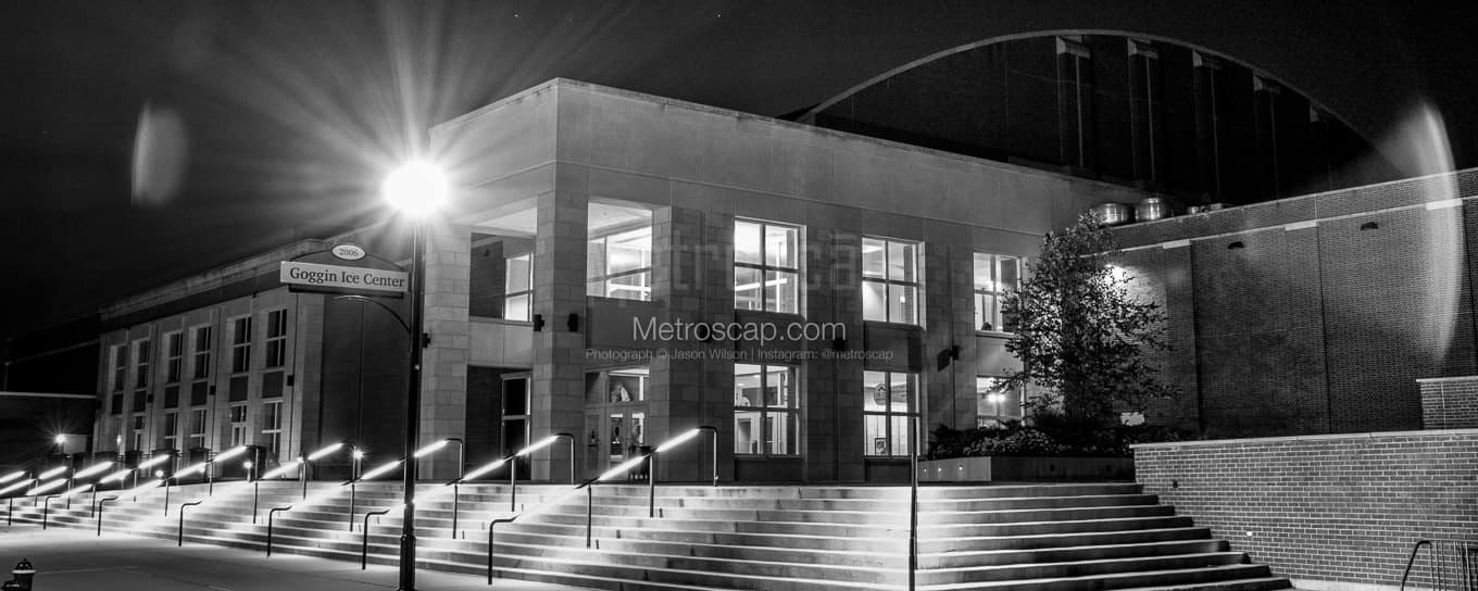 Goggin Ice Center Miami University Black & White Wall Art. Oxford Ohio ...