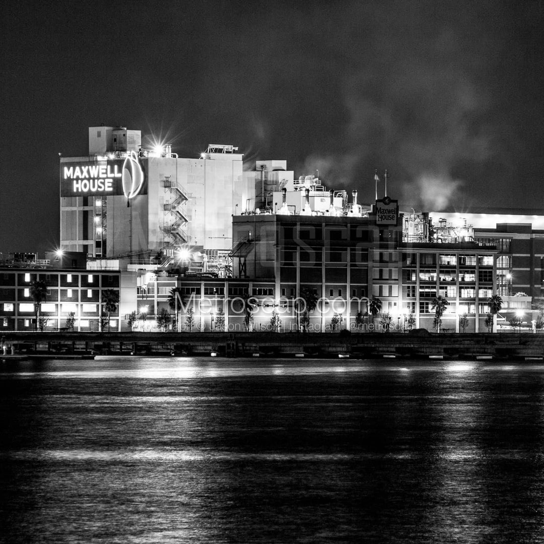 Jacksonville Pictures Black & White. Maxwell House Factory Black and ...