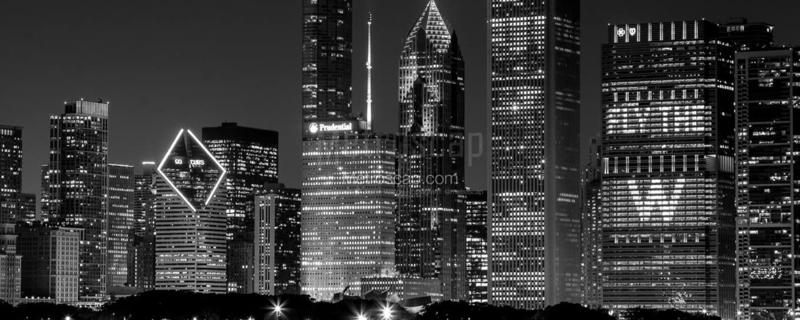 Chicago Pictures Black & White. Chicago Skyline 2016 World Series Black ...