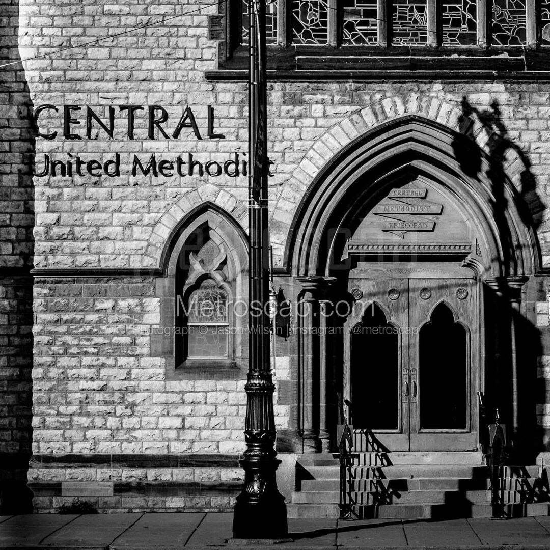 Detroit Pictures Black & White. Central United Methodist Church Foxtown ...
