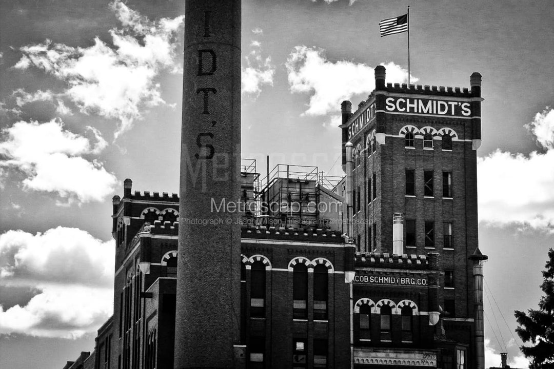 Schmidt's Brewery Print | St Paul Minnesota Black and White Photography ...
