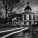 Ohio University Baker Hall at Night Black & White Wall Art. Athens Ohio ...