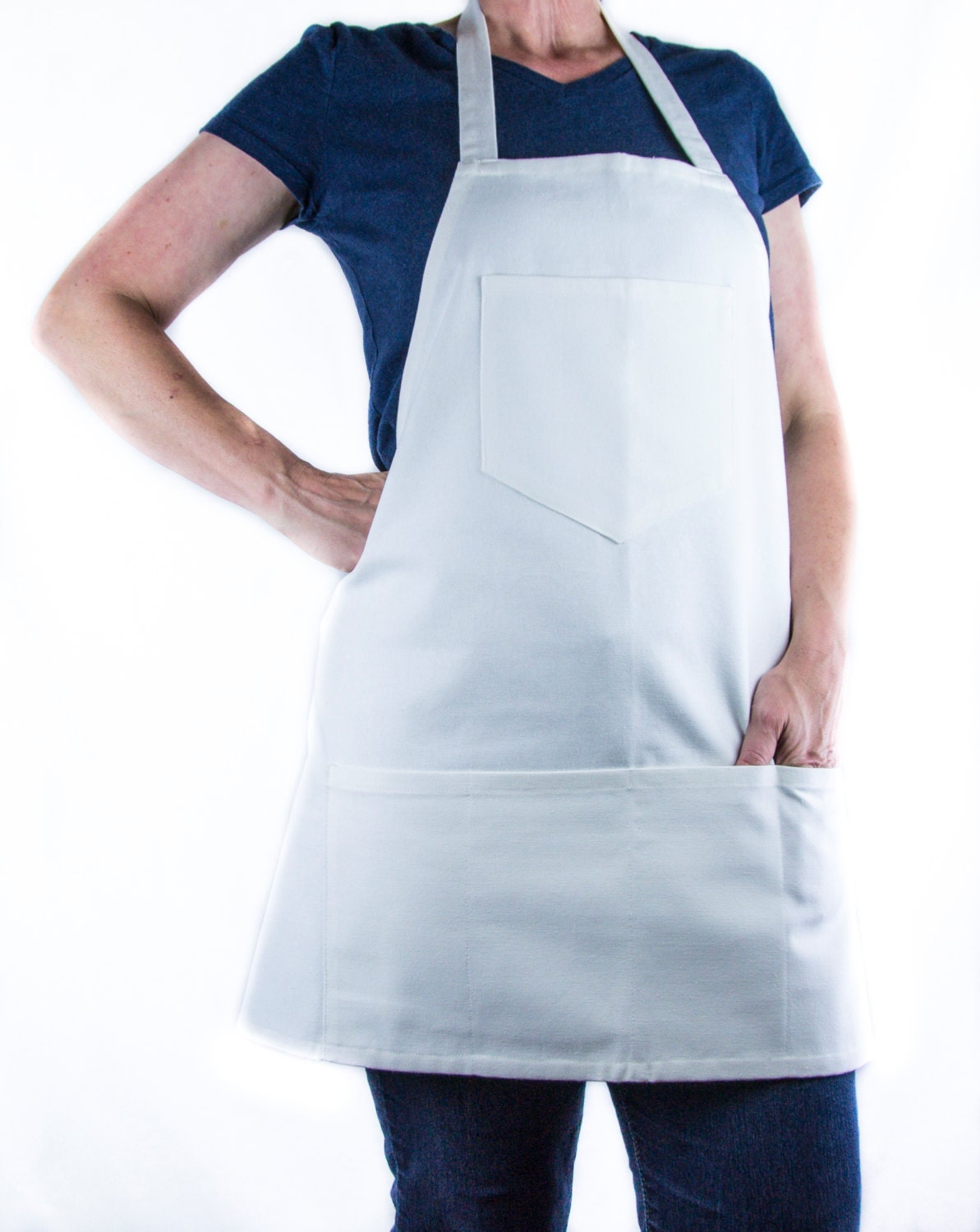 Men's White Apron FULL - Etsy