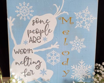 Cute Handmade Personalized Wooden Sign With Disney's | Etsy