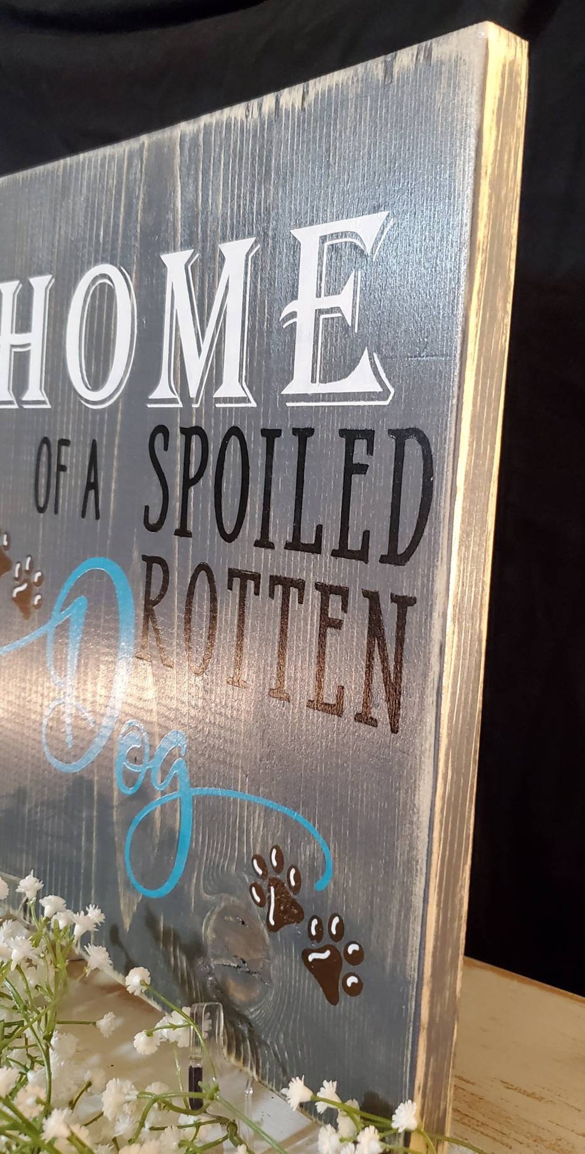 Cute and Fun Handmade Wooden Pet Sign Saying HOME of a - Etsy