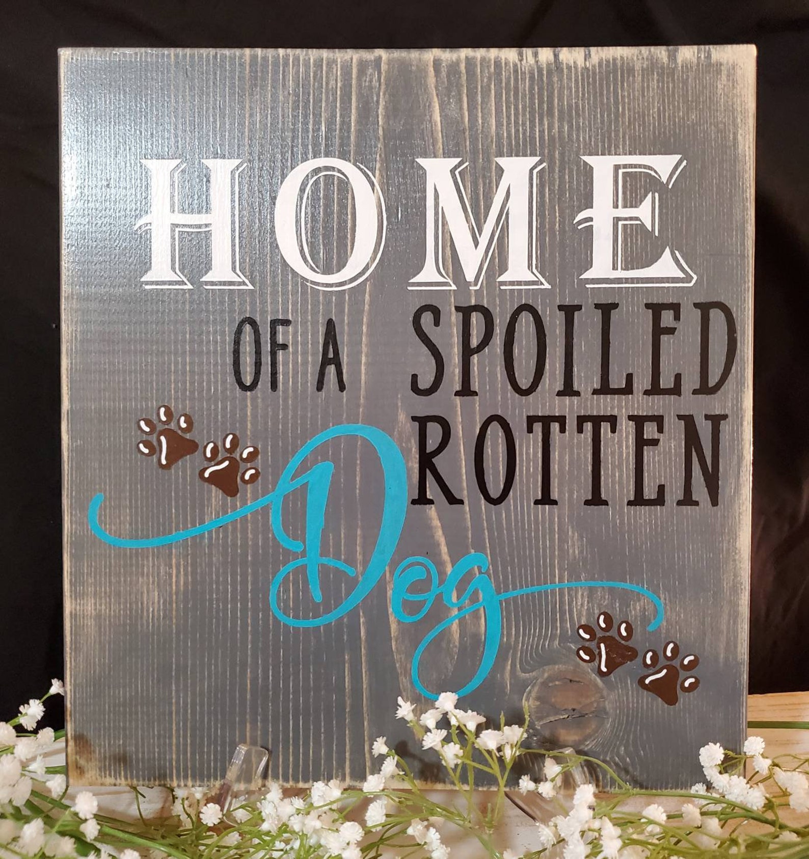 Cute and Fun Handmade Wooden Pet Sign Saying HOME of a - Etsy