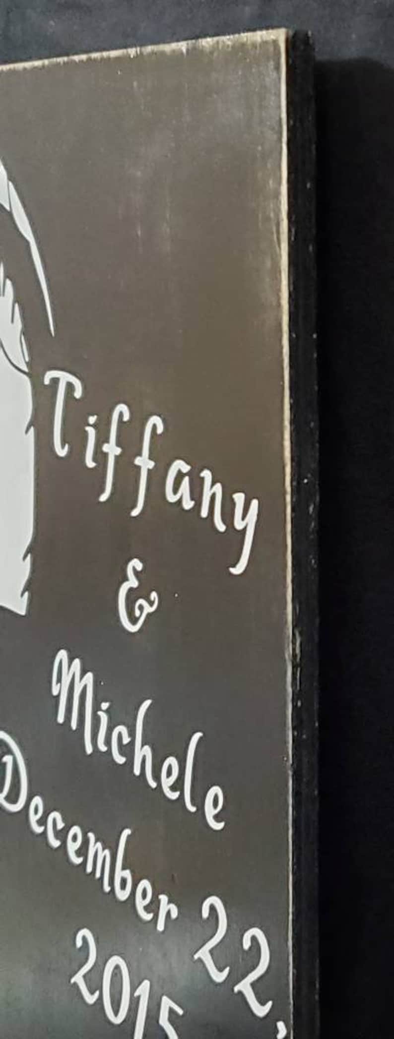 Large Cute Personalized Handmade Wooden Sign With Jack and | Etsy