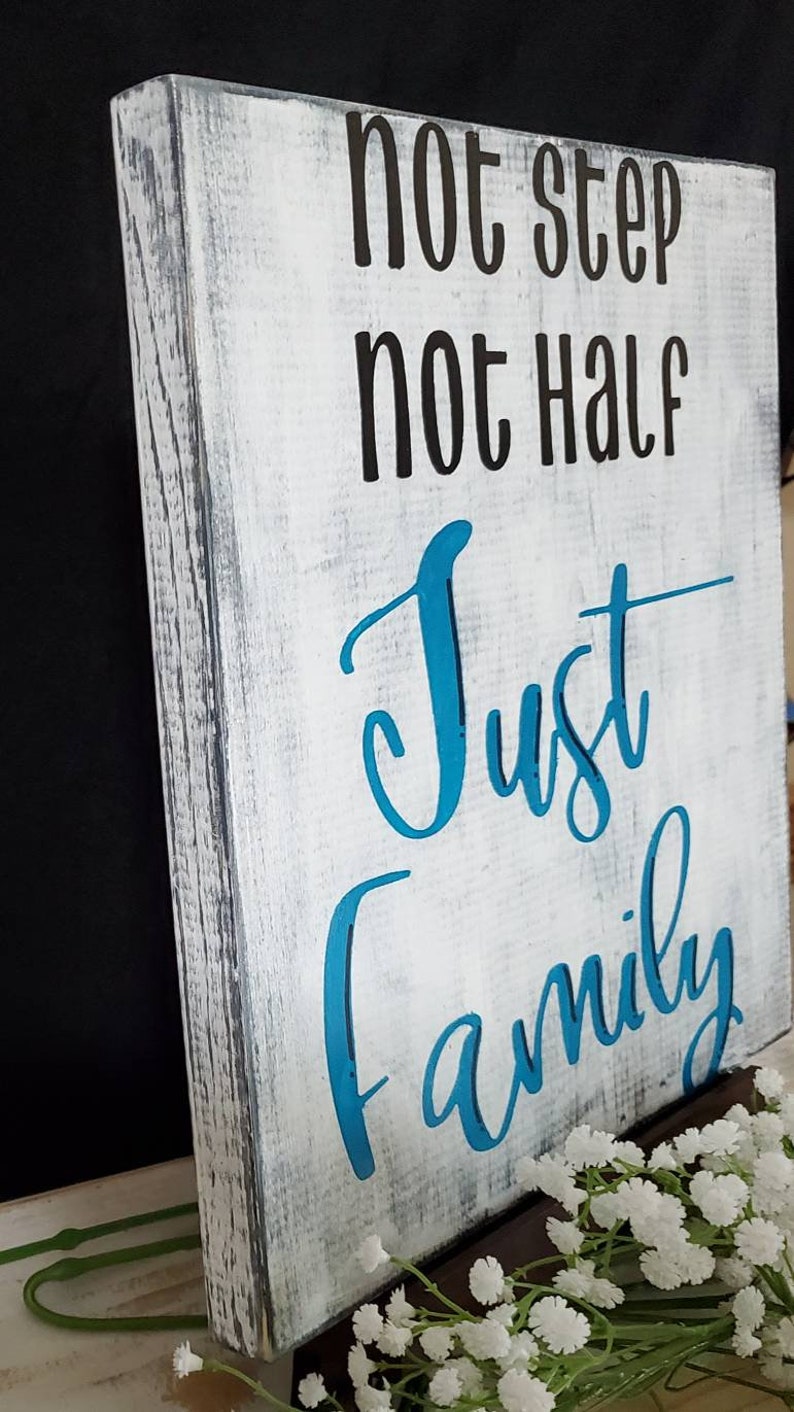 Cute Handmade Wooden Sign With the Saying Not Step Not Half - Etsy