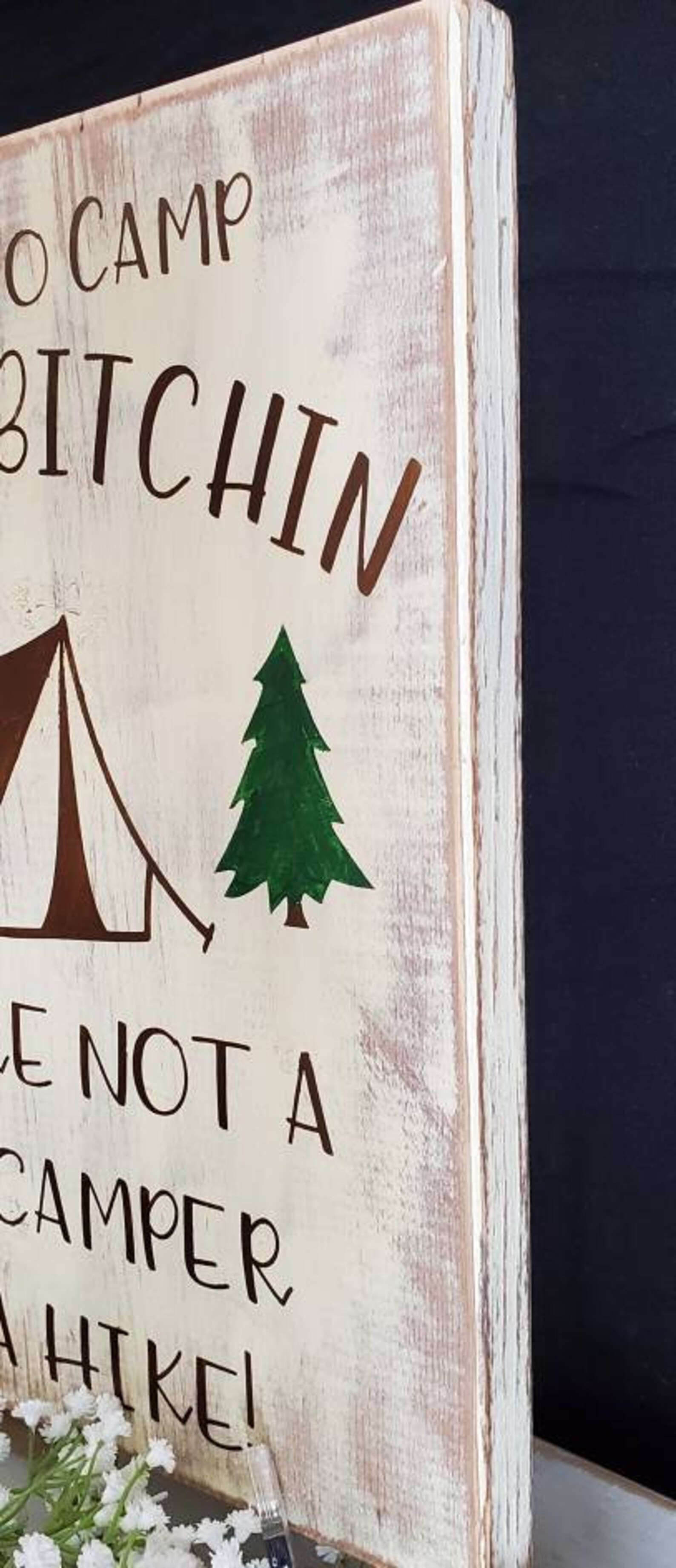 Cute and Fun Handmade Wooden Sign Saying Welcome to Camp - Etsy