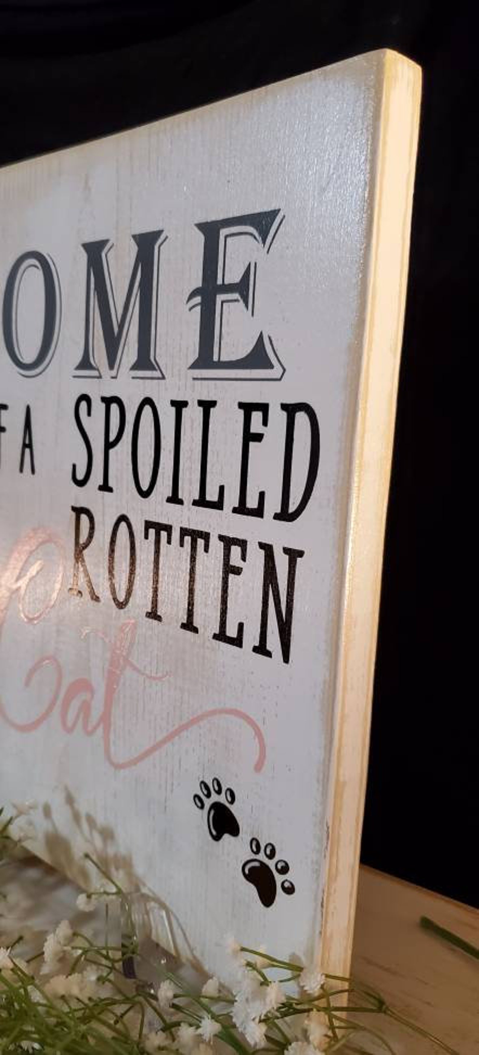 Cute and Fun Handmade Wooden Pet Sign Saying HOME of a - Etsy