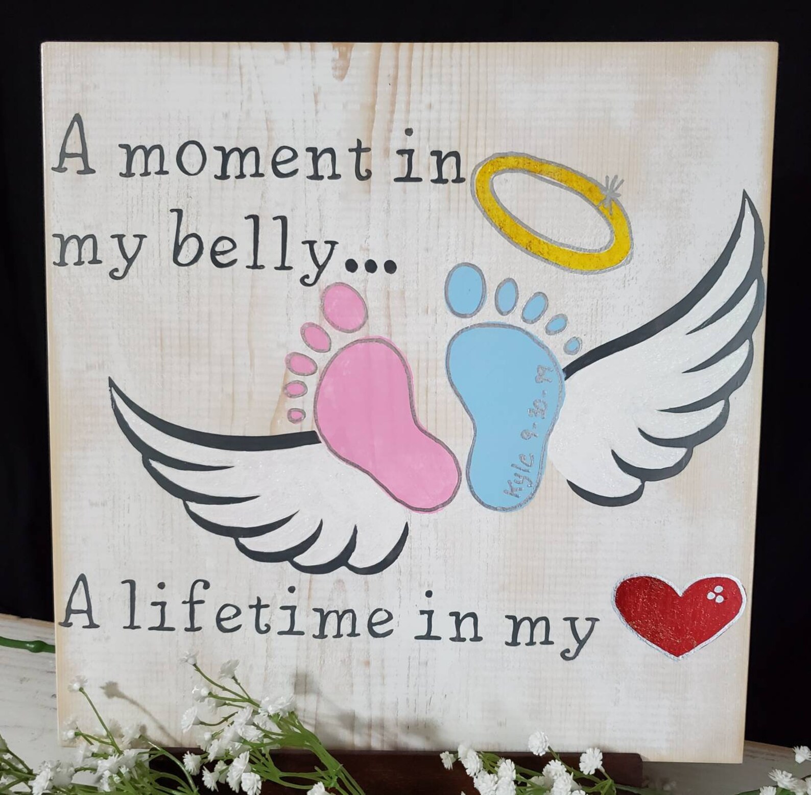 Loving Handmade Wooden Sign With the Saying A Moment in My - Etsy