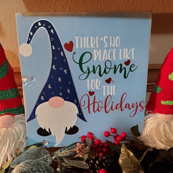 Gnome Place Like Home for the Holidays Svg - Etsy