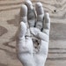 Hand Statue With Real Quartz Crystal Geode Stigmata Palm Palmistry ...