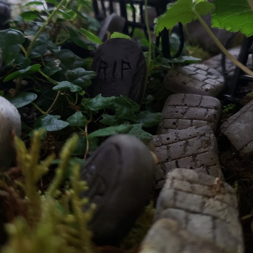 Tiny Mini Walkway Stepping Stones Pathway Cement Potted Plant | Etsy