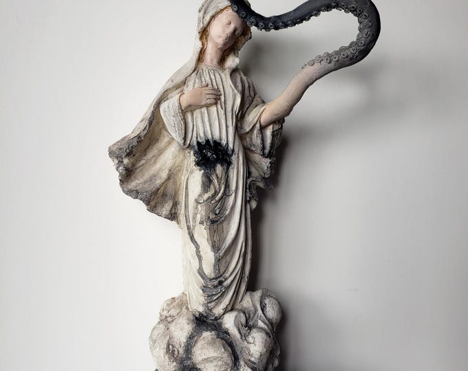 Dark Virgin Mary Statue Horror Tentacle Apocalypse Statue of Mary Goth ...