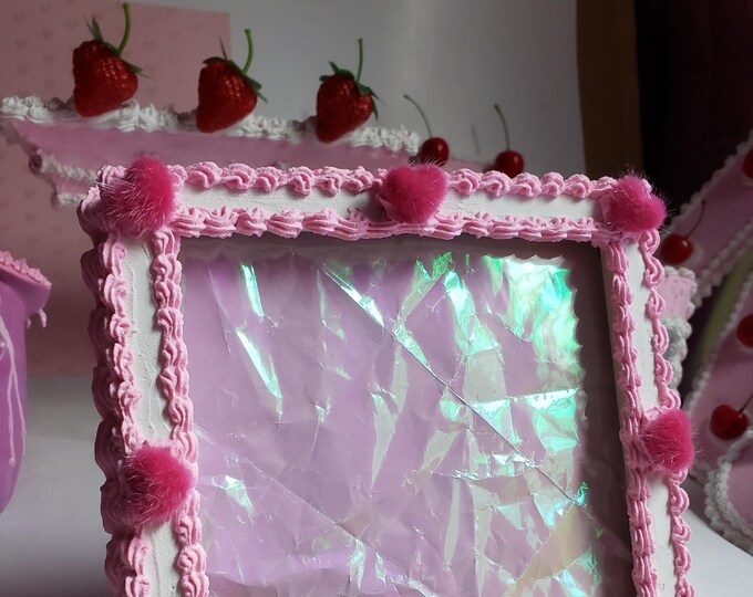 Fake Cake Frosting Icing Picture Frame Pop Art Cute Kawaii Dessert ...