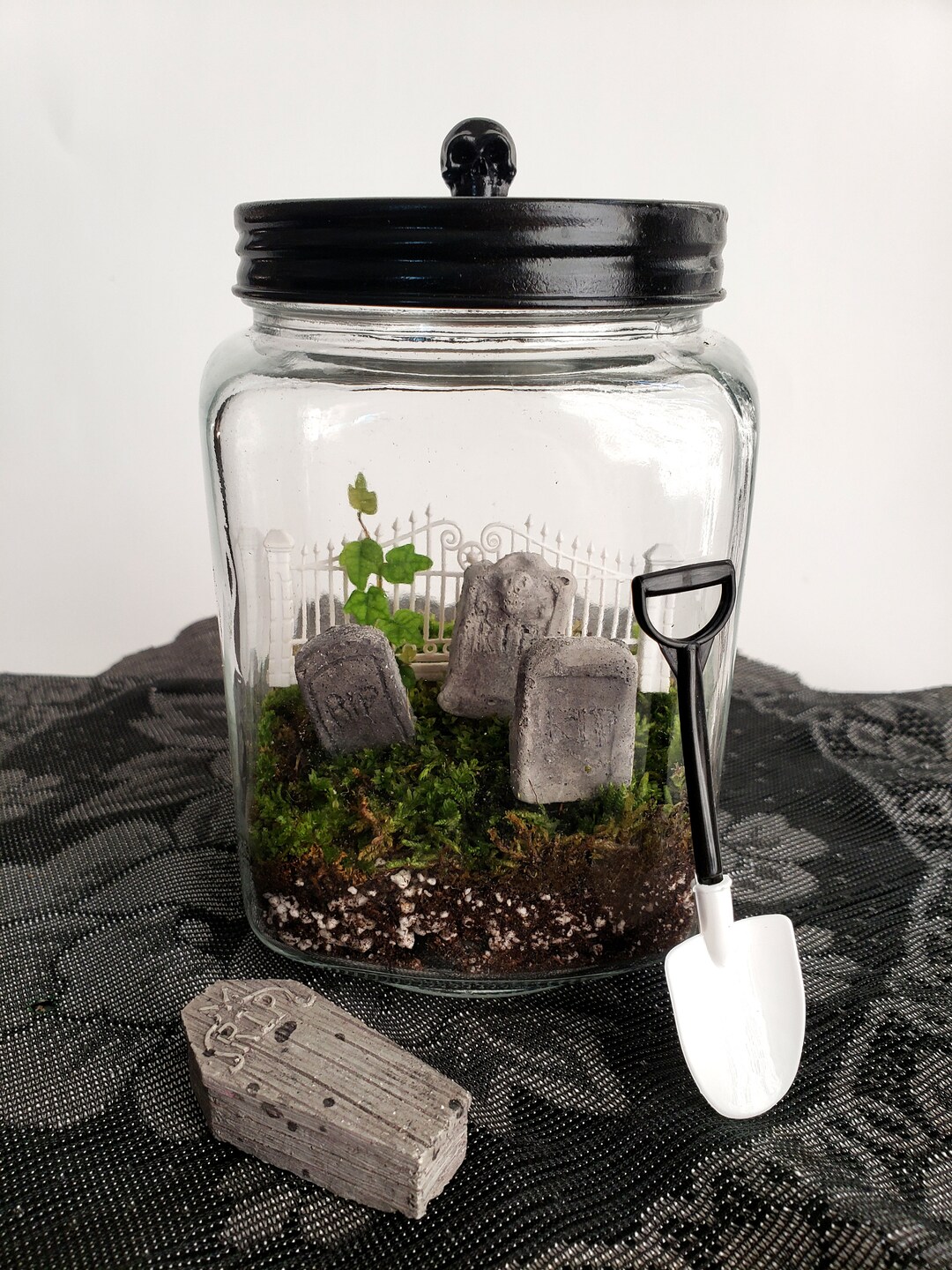 Cemetery Terrarium Kit DIY Build Your Own Terrarium Spooky Halloween ...