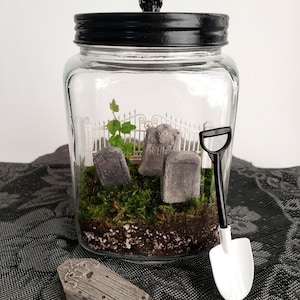 Cemetery Terrarium Kit DIY Build Your Own Terrarium Spooky Halloween ...