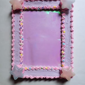 Fake Cake Frosting Icing Picture Frame Pastel Star Pop Art Cute Kawaii ...