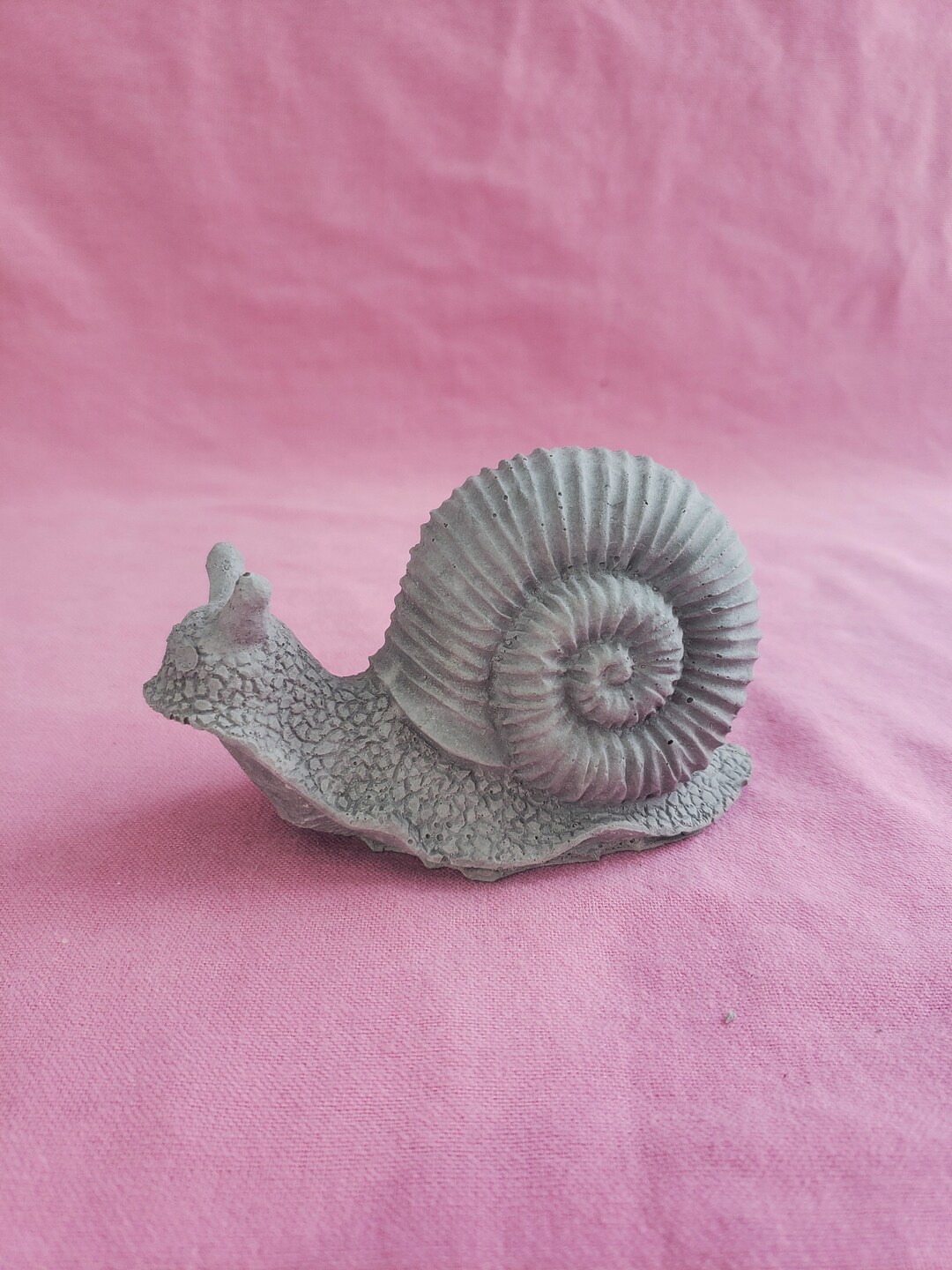 Snail Shaped Garden Sculpture Made of Cement Whimsical Quirky Plant ...