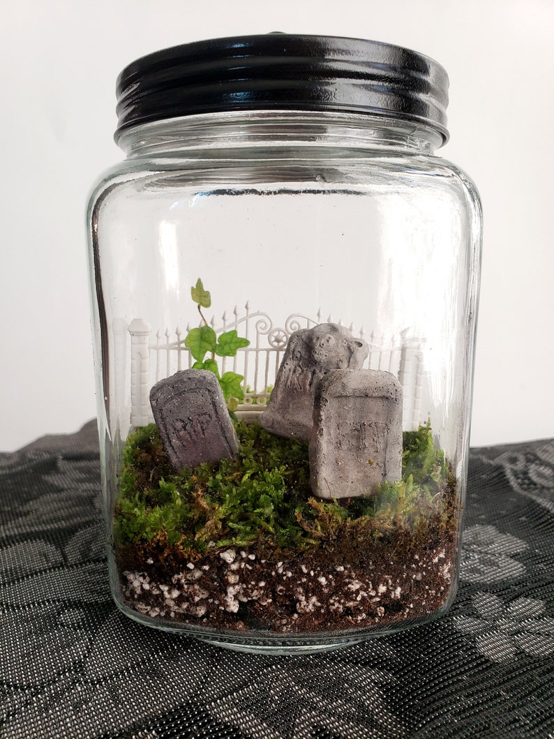Cemetery Terrarium Kit DIY Build Your Own Terrarium Spooky Halloween ...