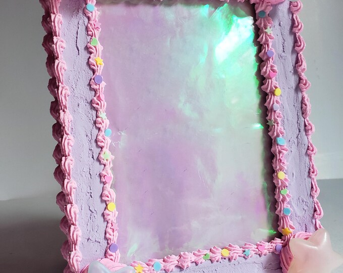 Fake Cake Frosting Icing Picture Frame Pastel Star Pop Art Cute Kawaii ...