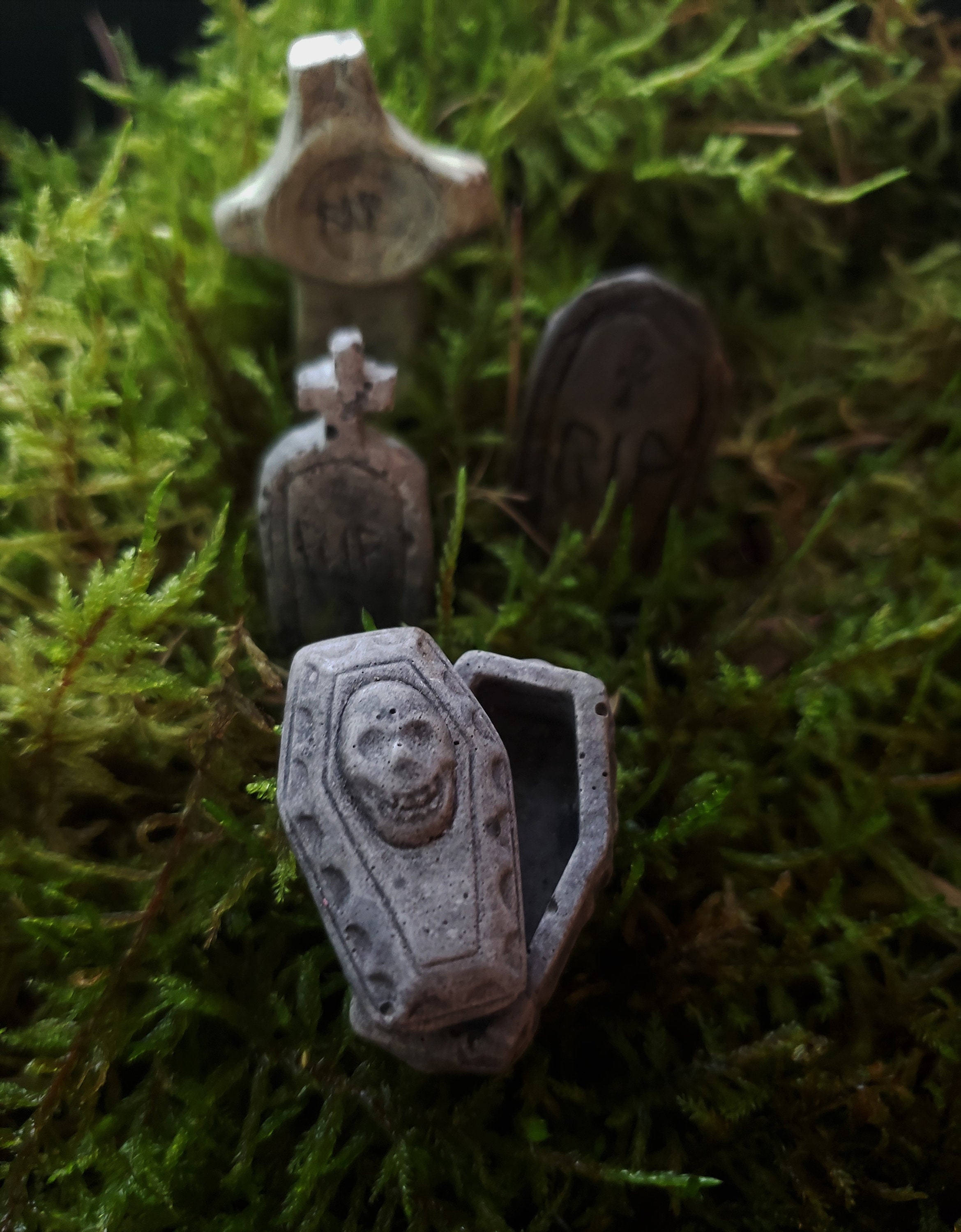 Tiny Mini Cemetery Headstone Tombstone Concrete Potted Plant - Etsy UK