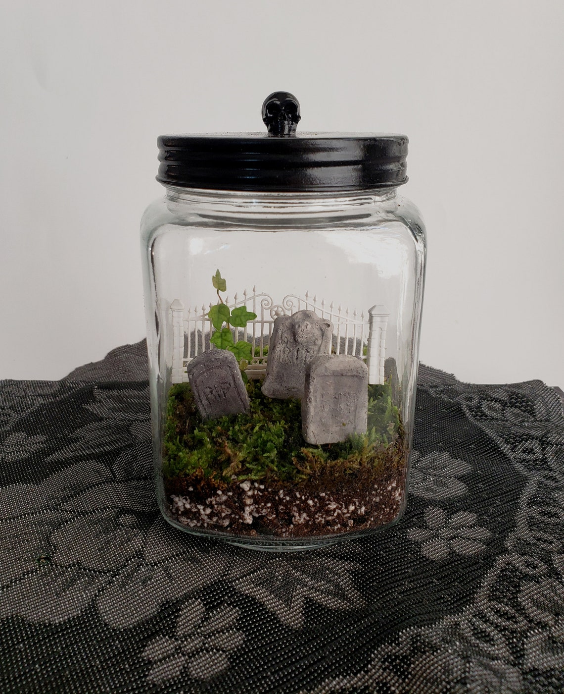 Cemetery Terrarium Kit DIY Build Your Own Terrarium Spooky Halloween ...