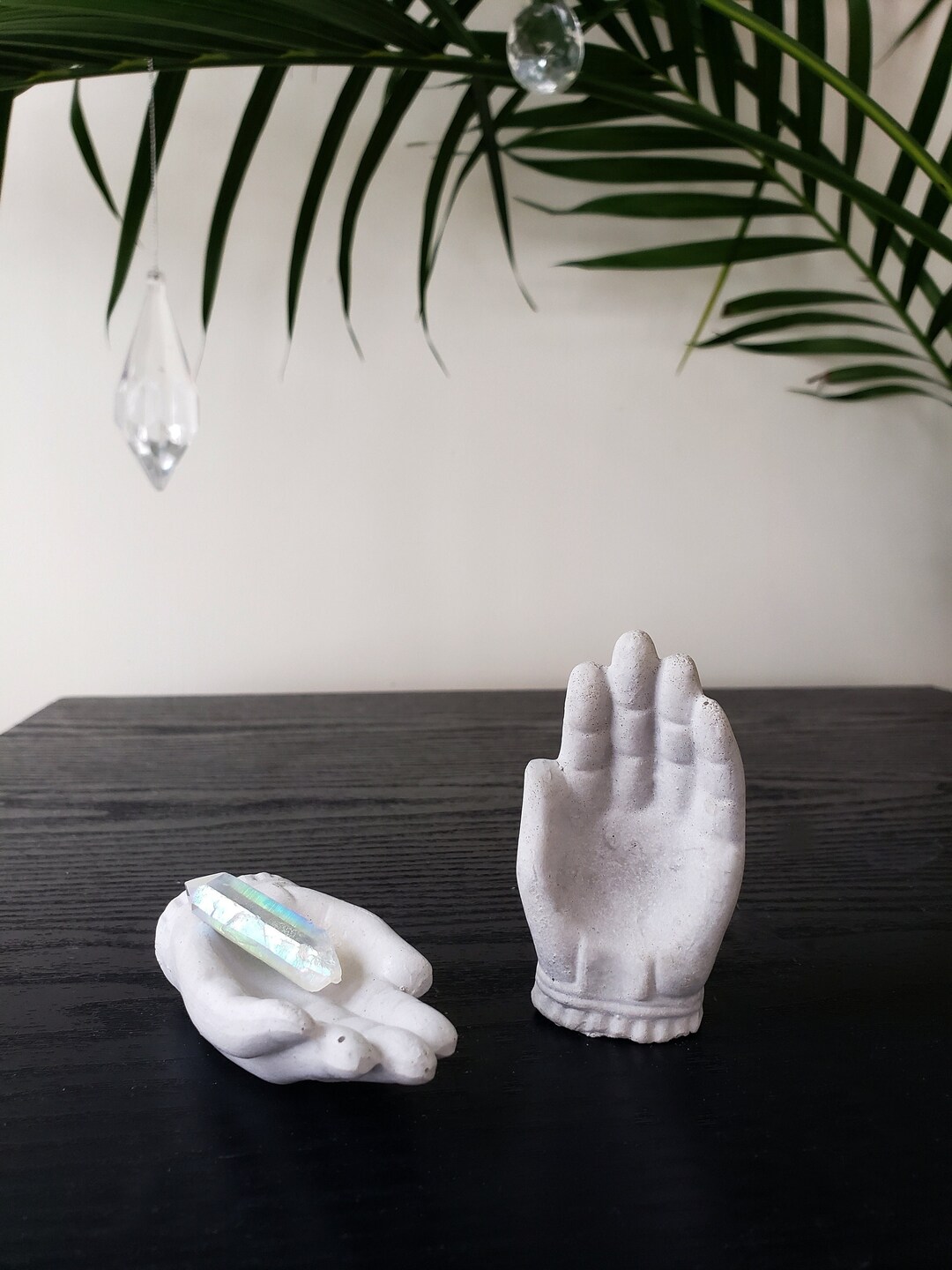 Small Hand Offering Dish Ash Tray Statue Made of Concrete - Etsy