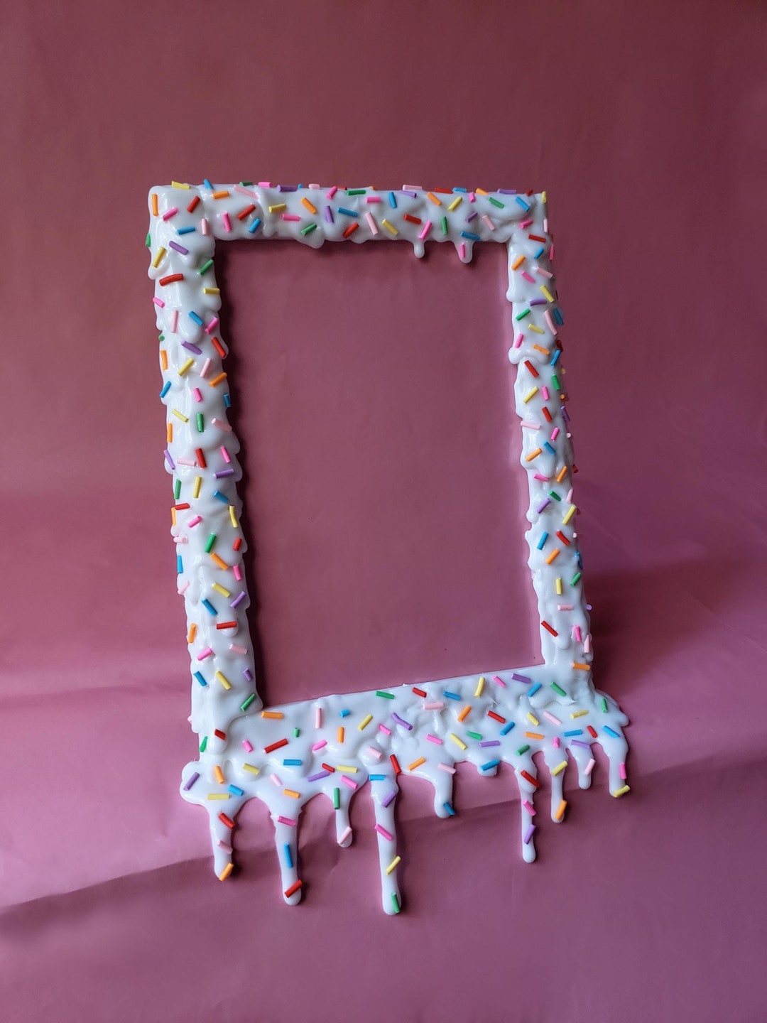 Sprinkles Icing Frosting Confetti Cake Dripping Melty Picture Frame Pop ...