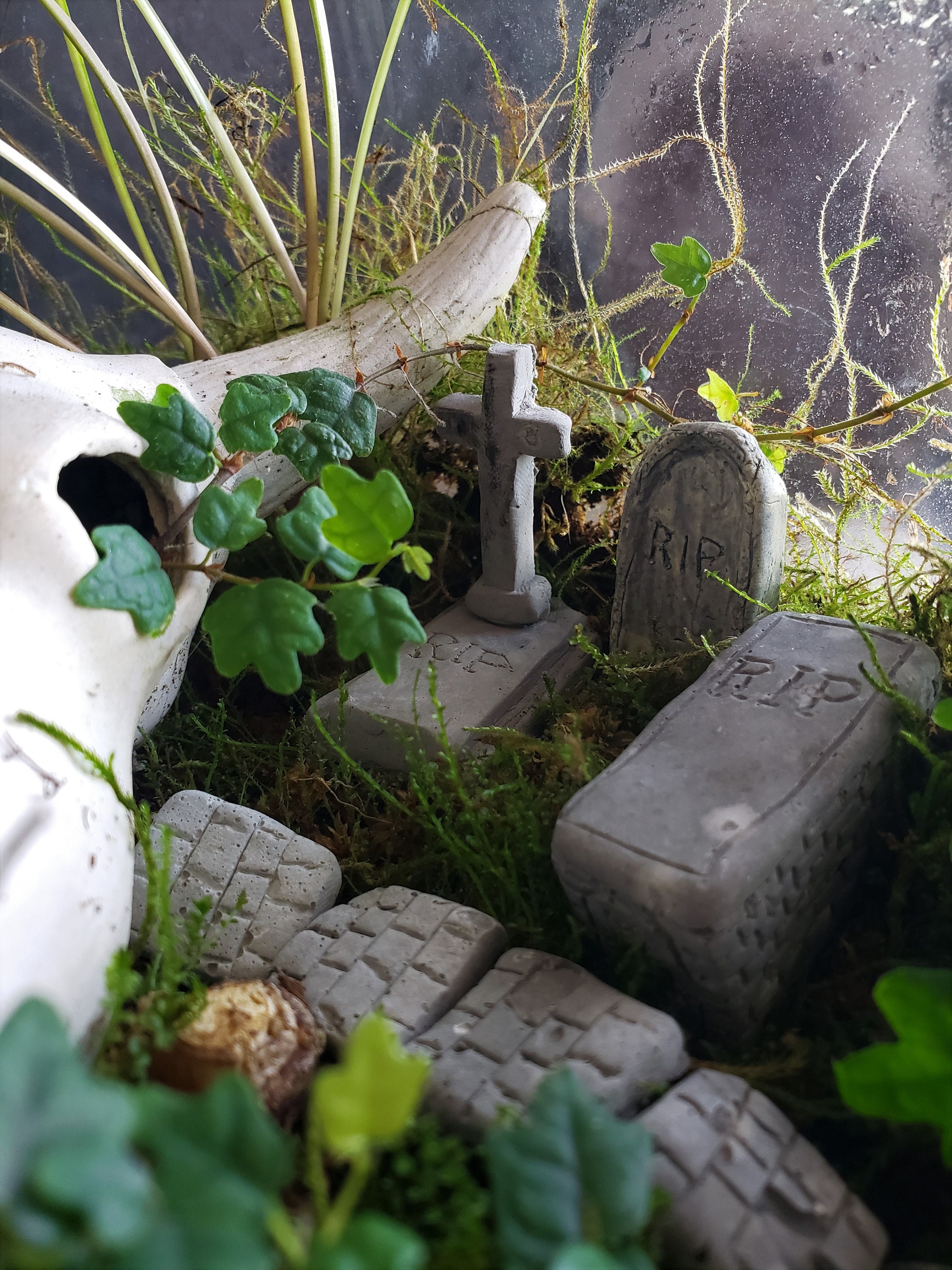 Tiny Mini Walkway Stepping Stones Pathway Cement Potted Plant | Etsy