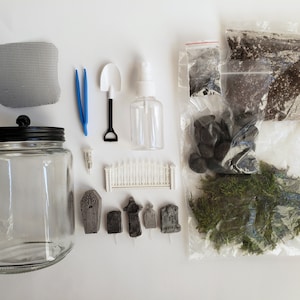 Cemetery Terrarium Kit DIY Build Your Own Terrarium Spooky Halloween ...