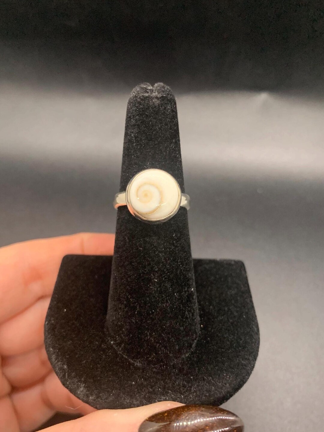 High Quality Shiva Shell .925 Sterling Silver Sized Ring- Size 6.5 - Etsy