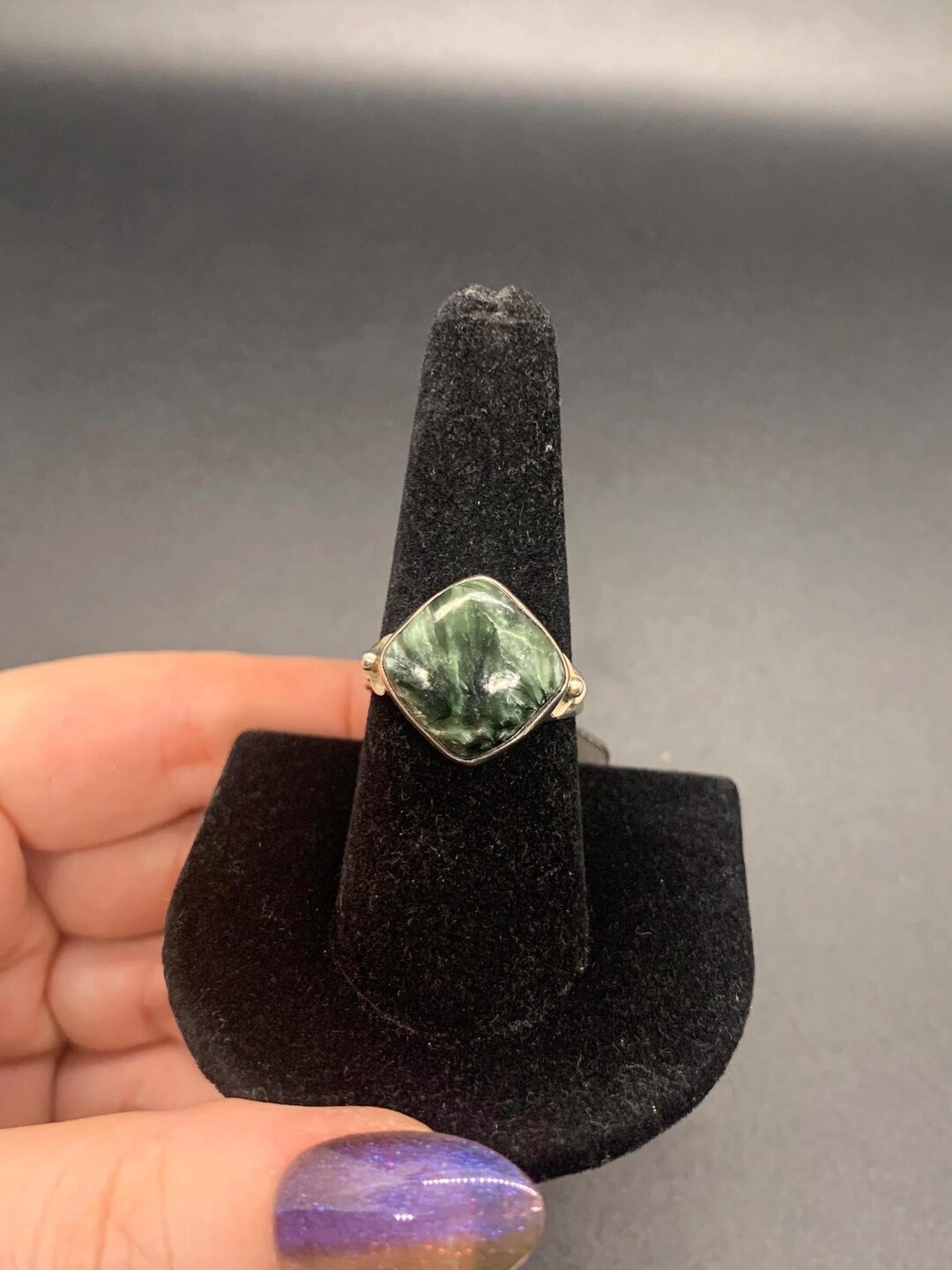 High Quality Seraphinite .925 Sterling Silver Sized Ring Size 8.5 - Etsy