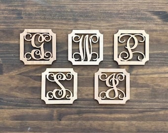 4 Initial Monogram - Etsy
