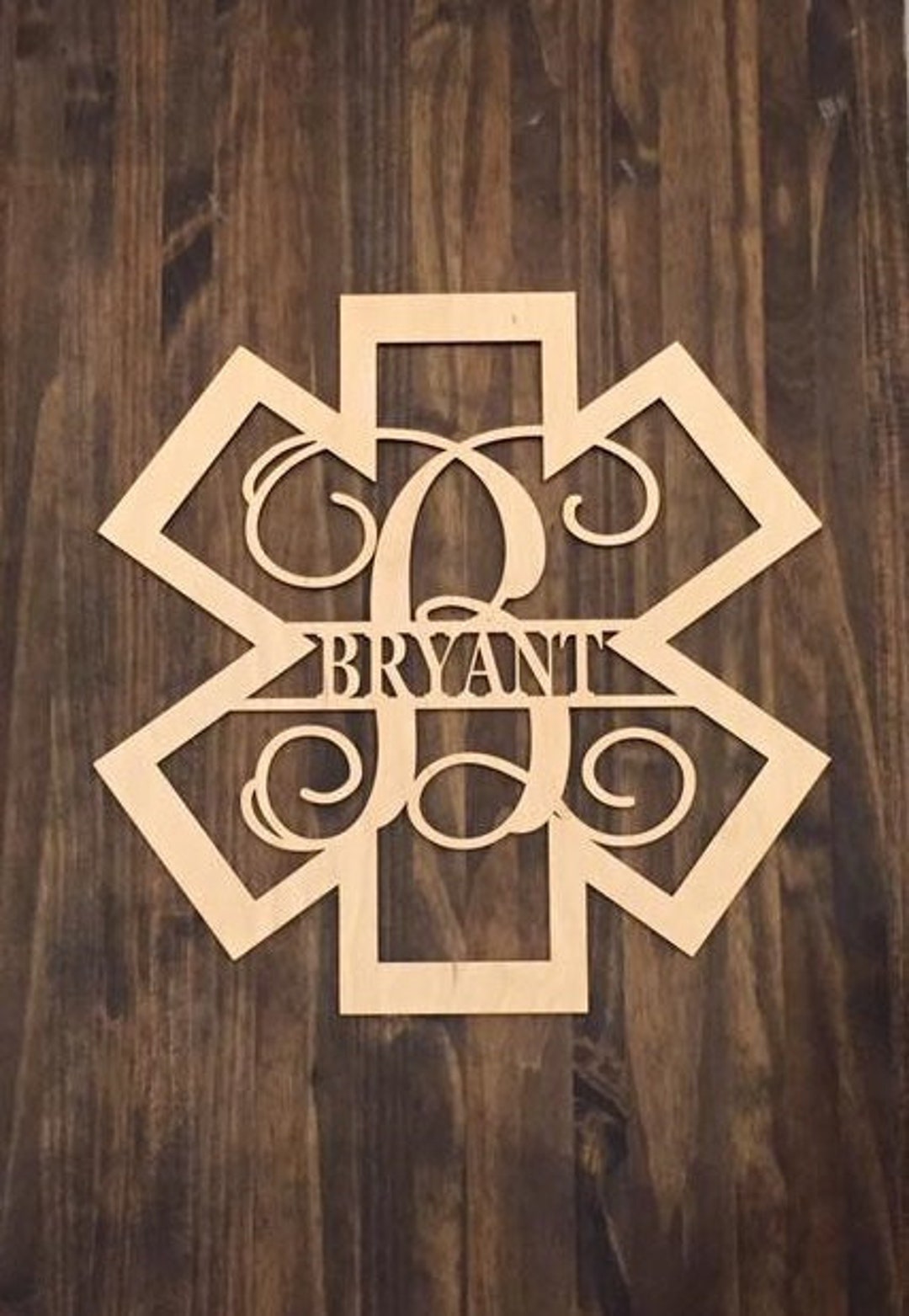 12" Wood EMT EMS Star of Life Monogram Laser Cutout Shape Unfinished - Etsy