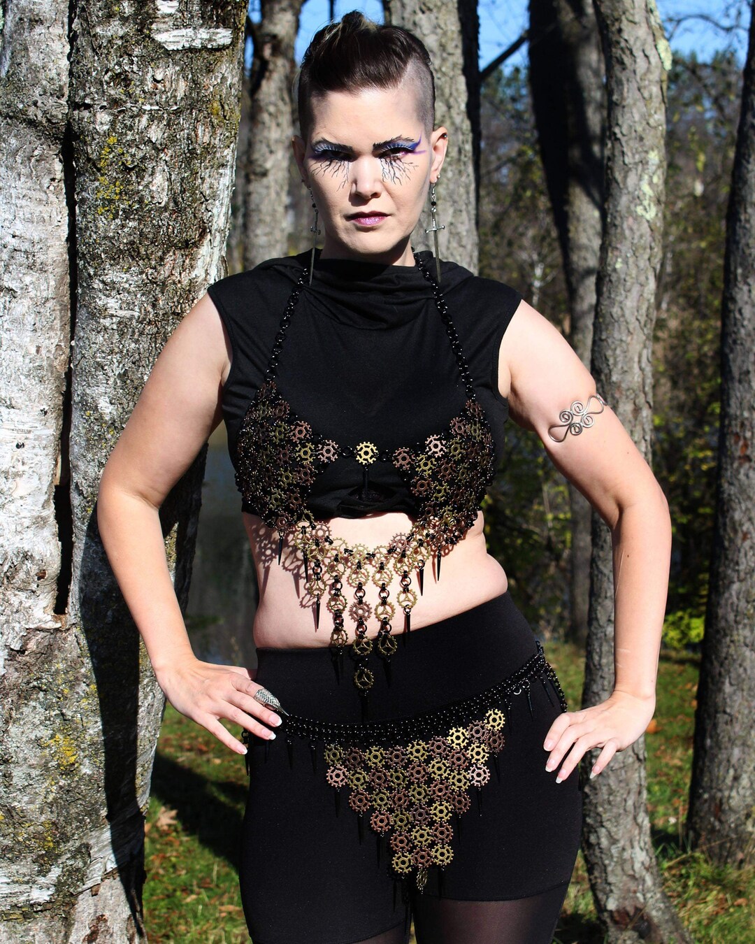 Steampunk Gears and Chainmaille Top and Loin Cloth - Etsy