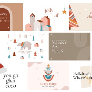 Printable Christmas/holiday Card Pack: Funny Notecards for Holidays ...