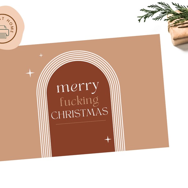 Christmas Cuss Card - Etsy