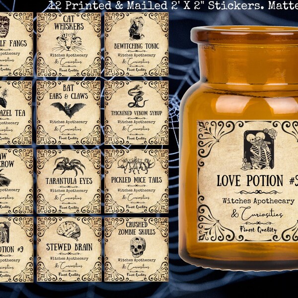 Poison Bottle Label - Etsy