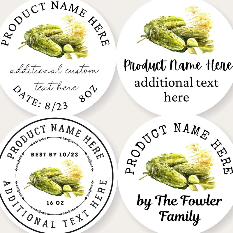 Pickle Labels - Etsy