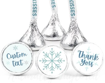 Hershey Kiss Stickers Turquoise Baby Shower Favor Labels - Etsy