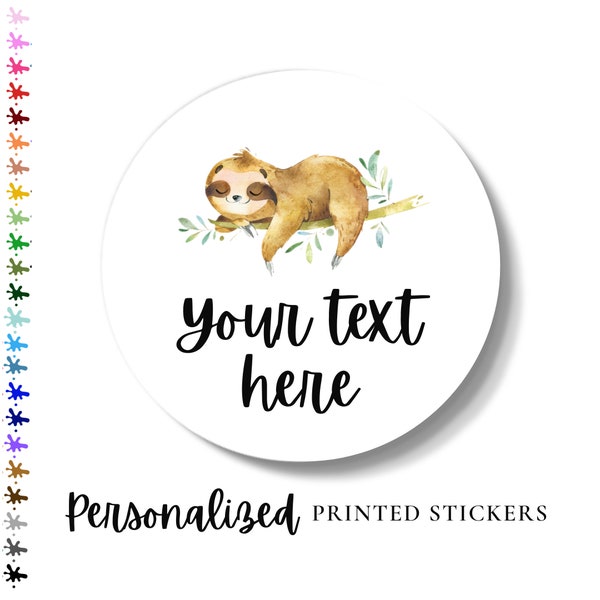 Sloth Sticker - Etsy